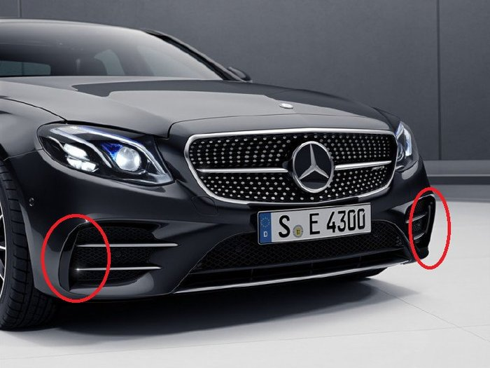 Mercedes Benz 原廠 AMG 前定風翼 前風刀組 For W213 / S213 / C238 | Grandy-Automotive