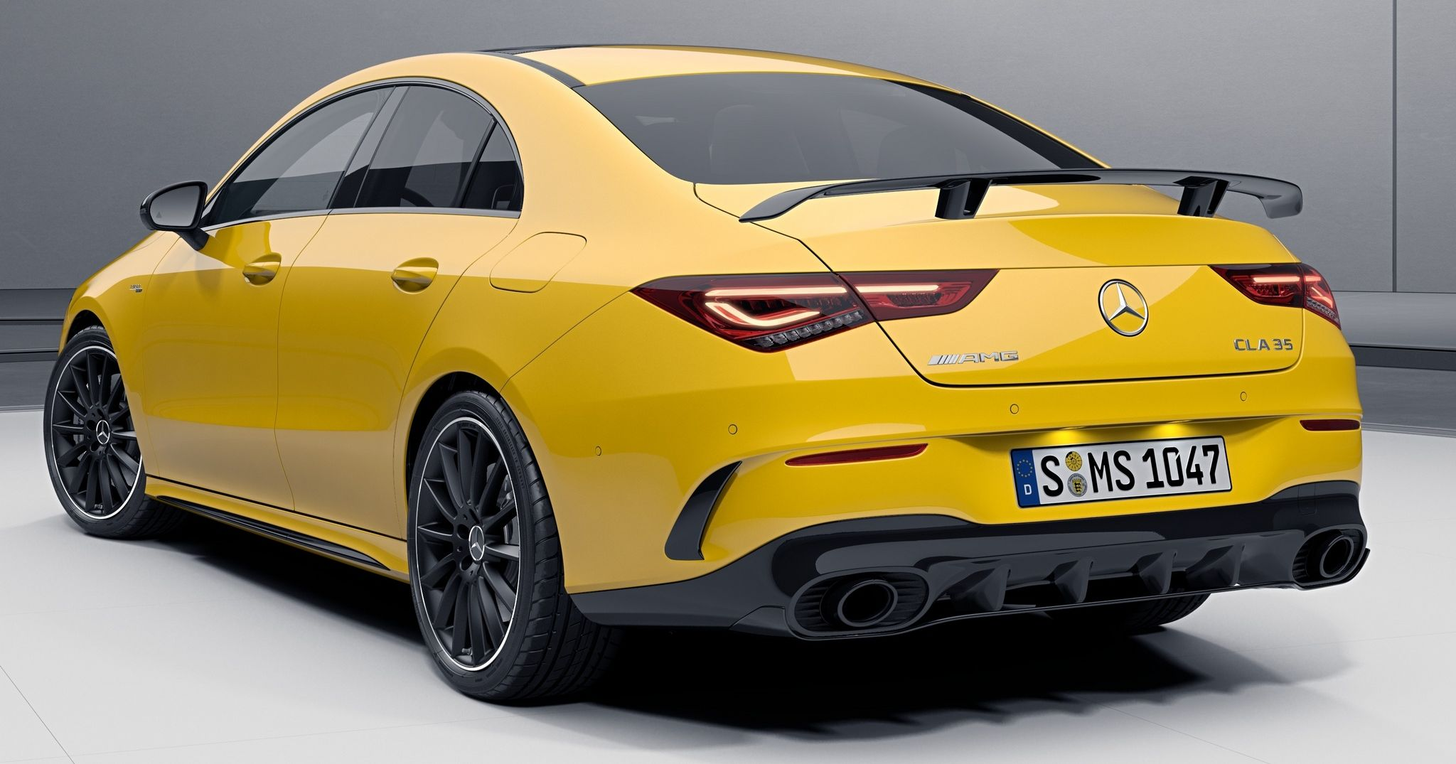 Mercedes Benz 原廠 CLA 35 / 45 AMG 空力套件Plus 賽車尾翼 / 後擾流板 For CLA Coupe ...